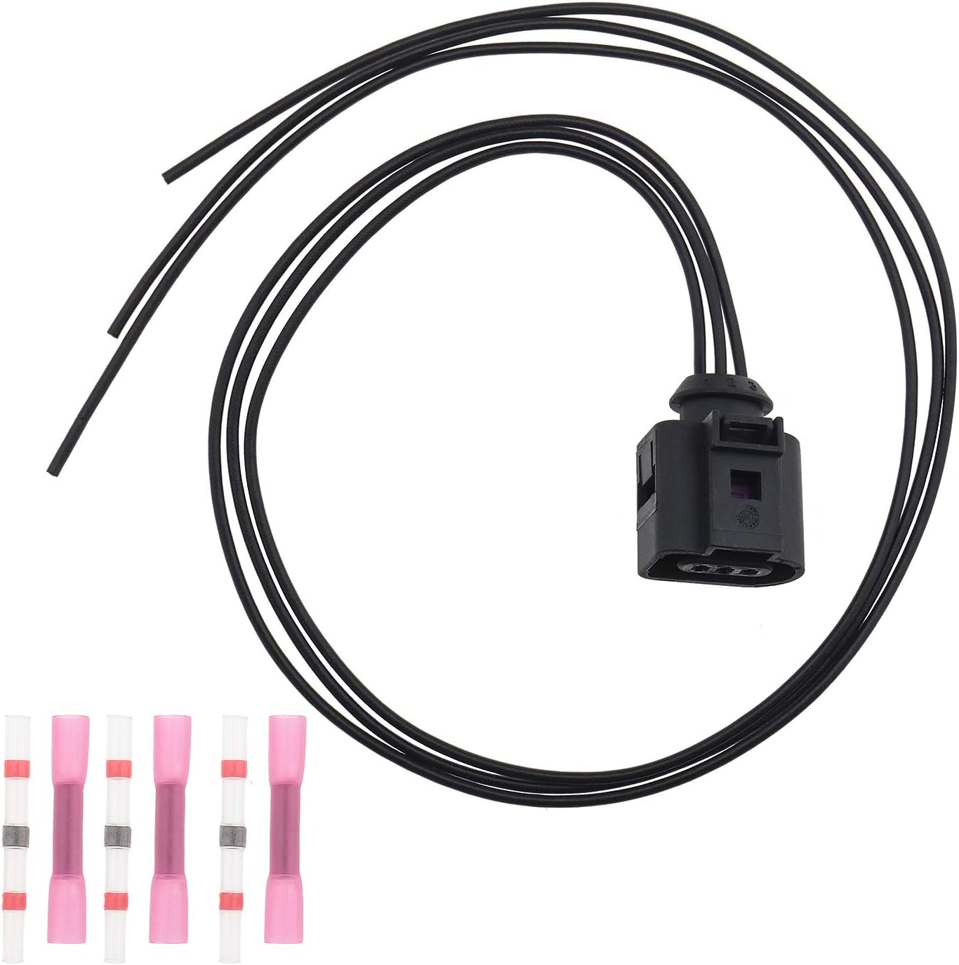 ECSiNG 2 x 3-poliger Parksensor Stecker Pigtail Stecker Kabelbaum ...