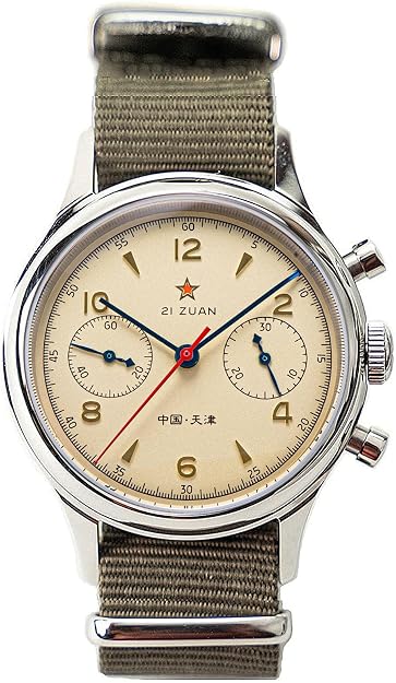 Amazon.com: Sugess Chrono Hertiage Gold Swan Neck 38mm Seagull 1963 w ...