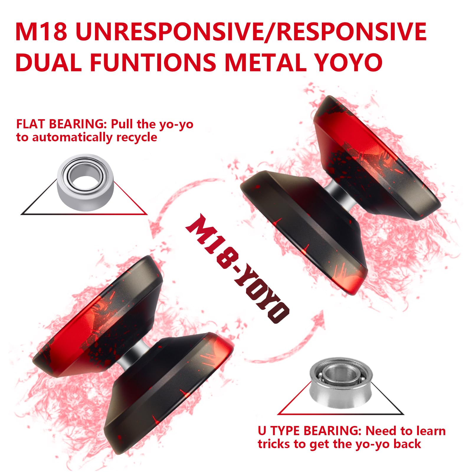 Snapklik.com : WATIEOBOO M18 Responsive Yoyo Professional, Responsive ...