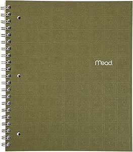 Amazon.com : Mead Spiral Notebook, 1 Subject, College Ruled Paper, 80 ...