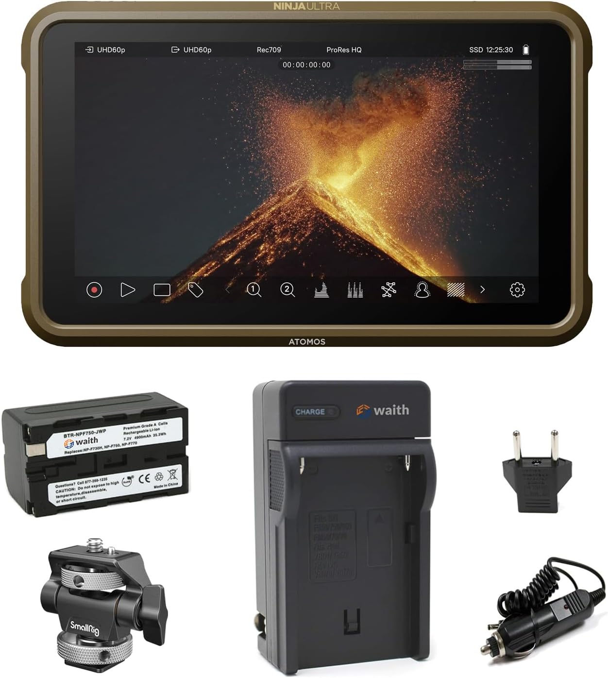 Amazon.com: Atomos Ninja Ultra 5.2" Touchscreen Display 4K HDMI ...