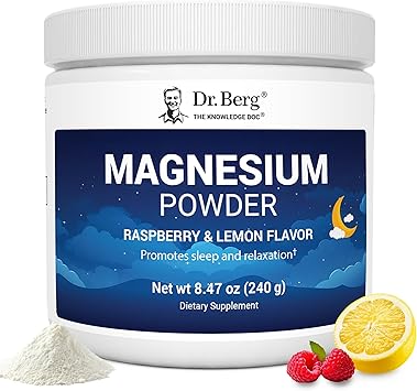 Amazon.com: Dr. Berg Magnesium Glycinate Powder for Sleep, Relaxation, & Stress Relief - Now ...