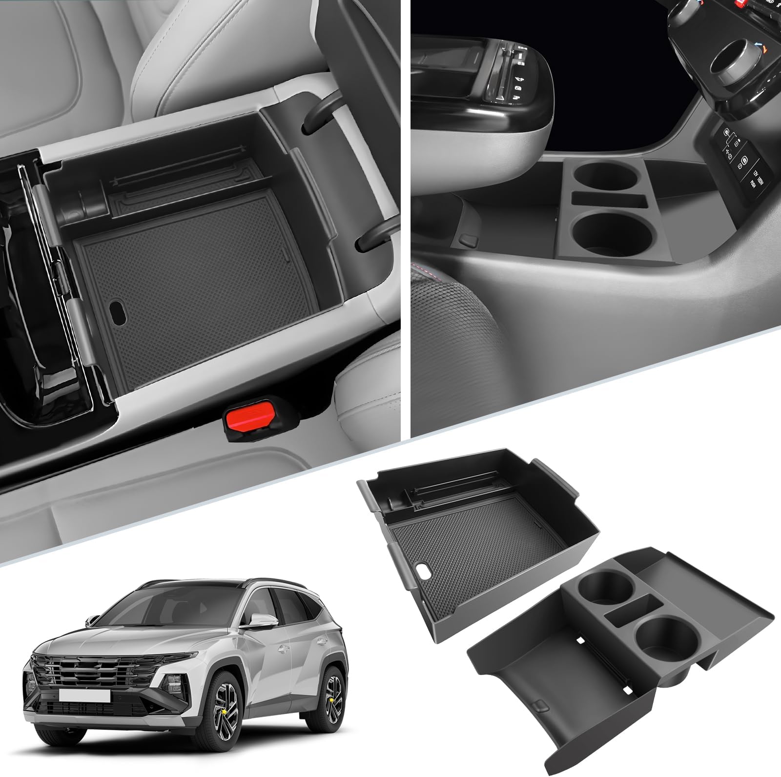 Amazon.com: SKTU 2Pack 2025 Tucson Accessories Center Console Organizer ...