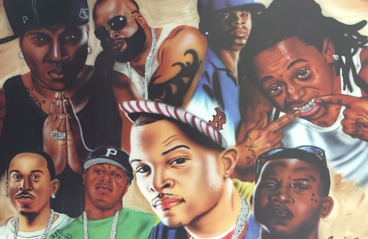 West Coast Rappers Collage