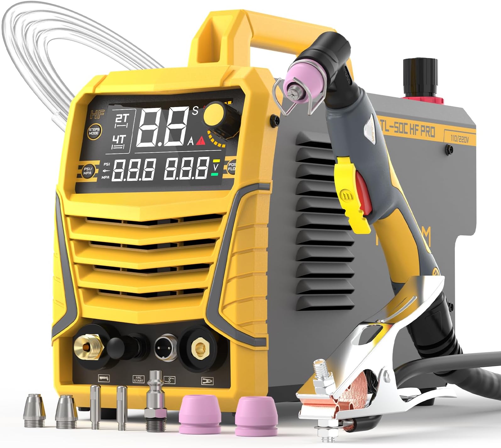 Plasma Cutter, 50A 2T/4T Dual Voltage 110/220V IGBT Inverter,1/2-Inch ...