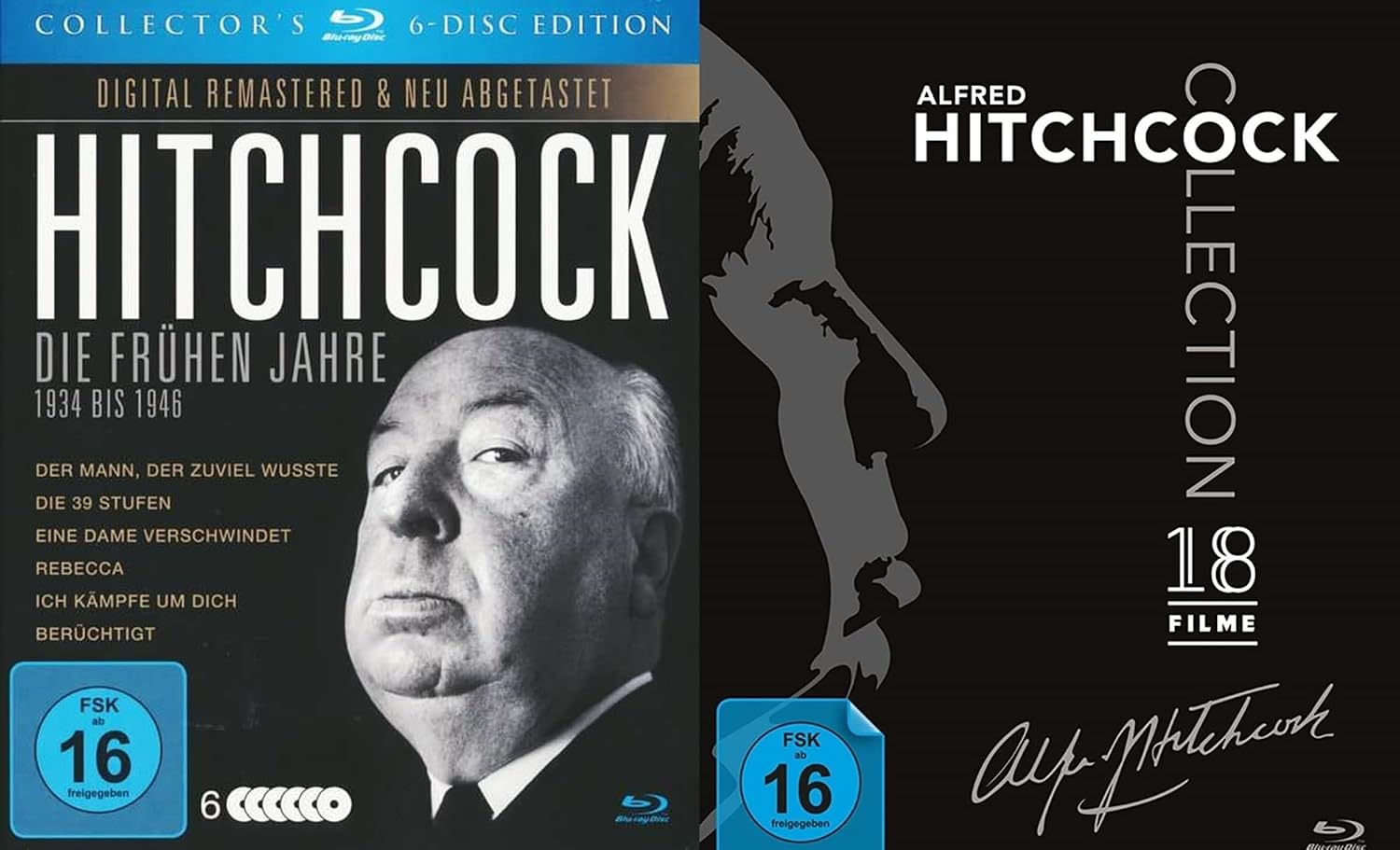 25 Filme - Alfred Hitchcock Mega Collection – 1934 – 1976 - Frühwerke ...