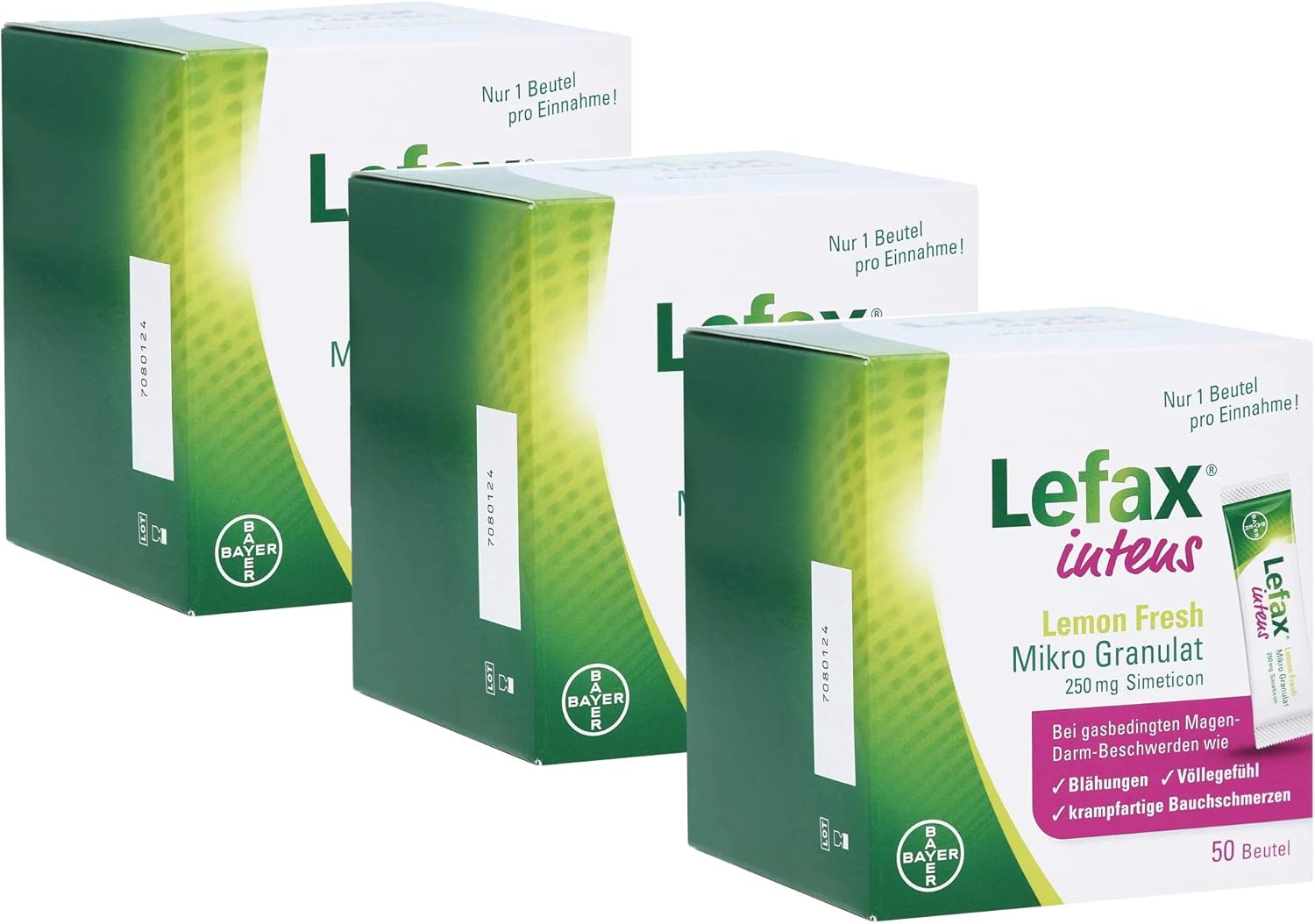 Lefax intens Mikro Granulat bei stärkeren Blähungen, 3x50 Beutel Spar ...