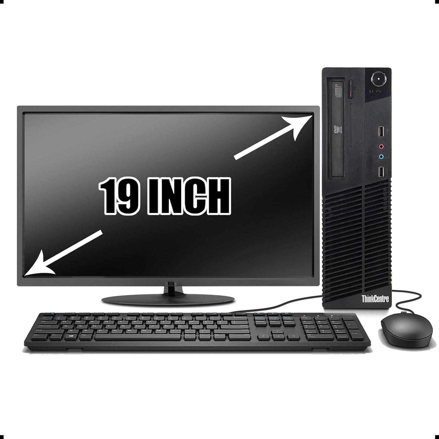 Amazon.com: Lenovo ThinkCentre Small Form Desktop PC Computer Package ...
