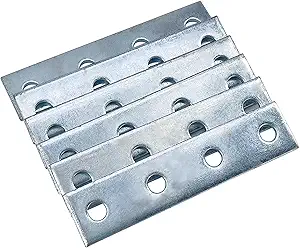 Amazon.com: ASTAMOTOR 4 Hole Flat Plate Rectangular Connector Fitting ...