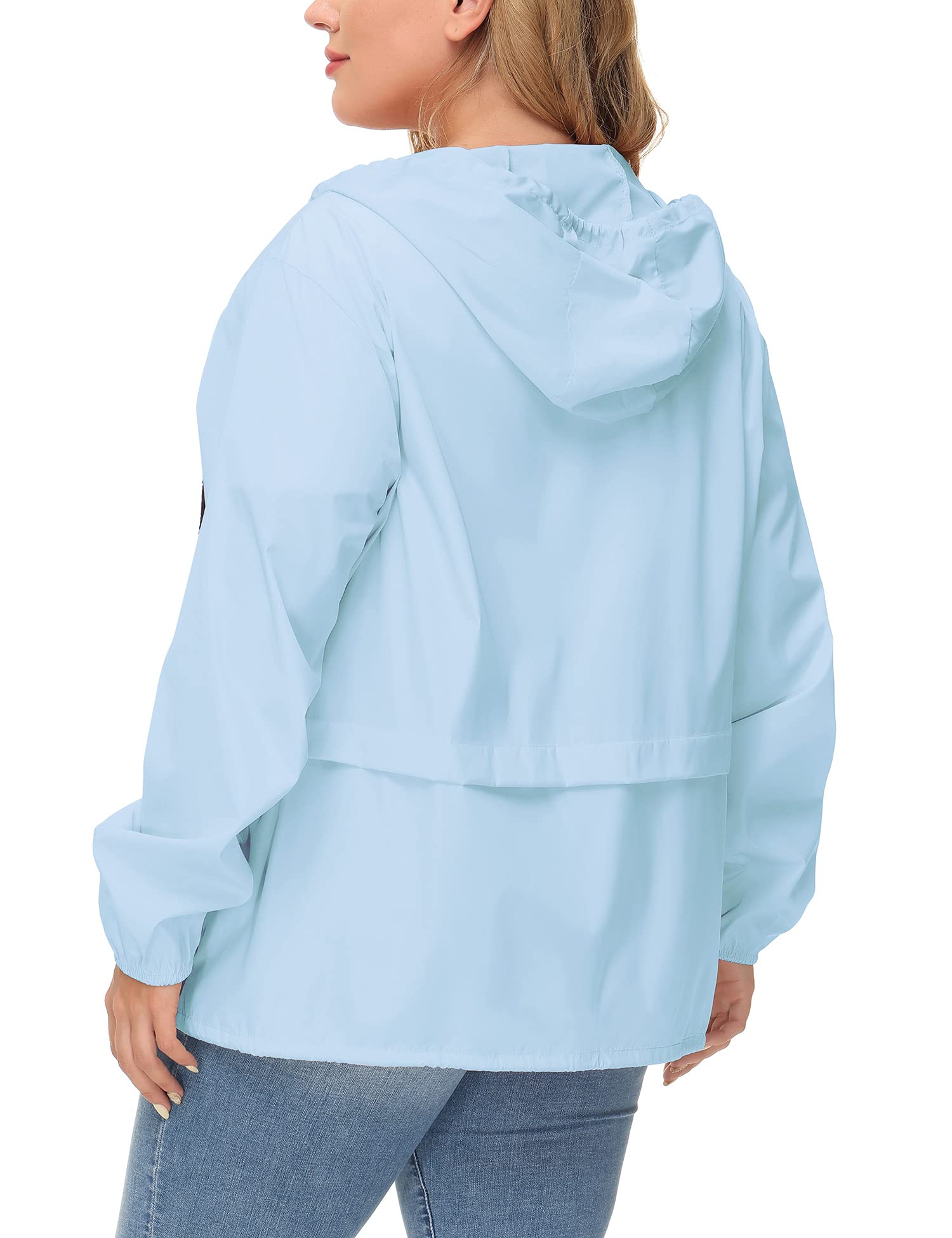 Snapklik.com : Avoogue Plus Lightweight Raincoat Womens Waterproof ...