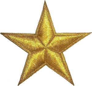 Aufnäher / Iron on Patch " Goldener Stern " : Amazon.de: Küche ...