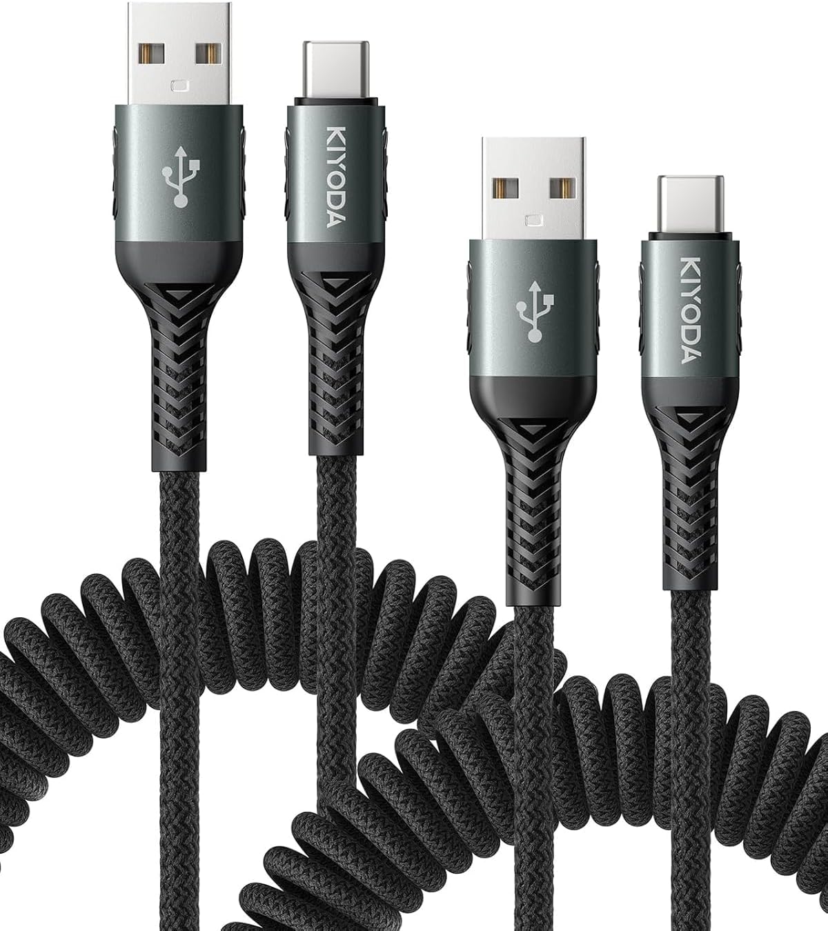 Amazon.com: USBC to USBC Cable for Car, 3FT Coiled USB C Charge Cable ...