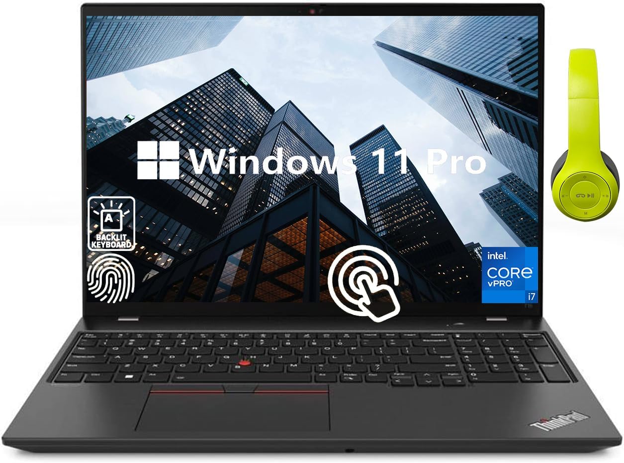 Amazon.com: Lenovo ThinkPad T16 Business Laptop, 16 Inch WUXGA ...