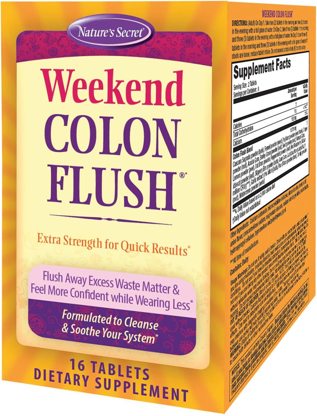 Amazon.com: Nature's Secret Weekend Colon Flush 16 Capsule : Health ...
