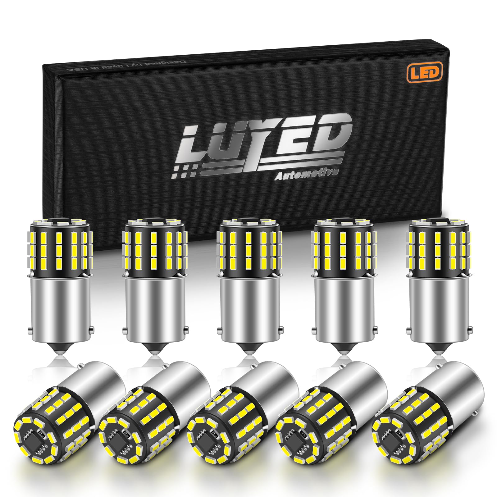 Amazon.com: LUYED 1156 LED Bulb 6500K White Super Bright Low Power LED ...