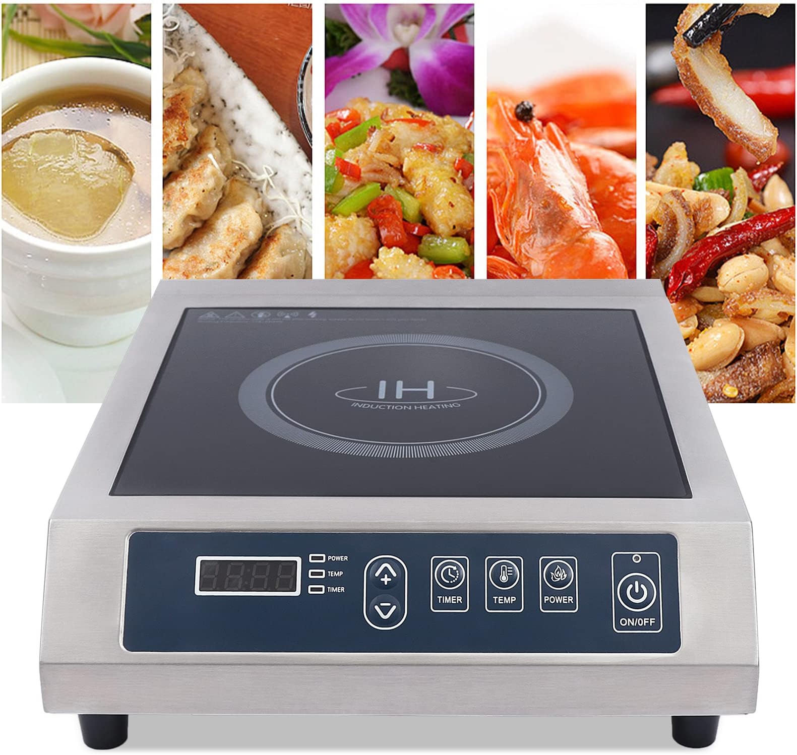 Amazon.com: Induction Cooktop, 110V 3500W Commercial Grade Burner Pro ...