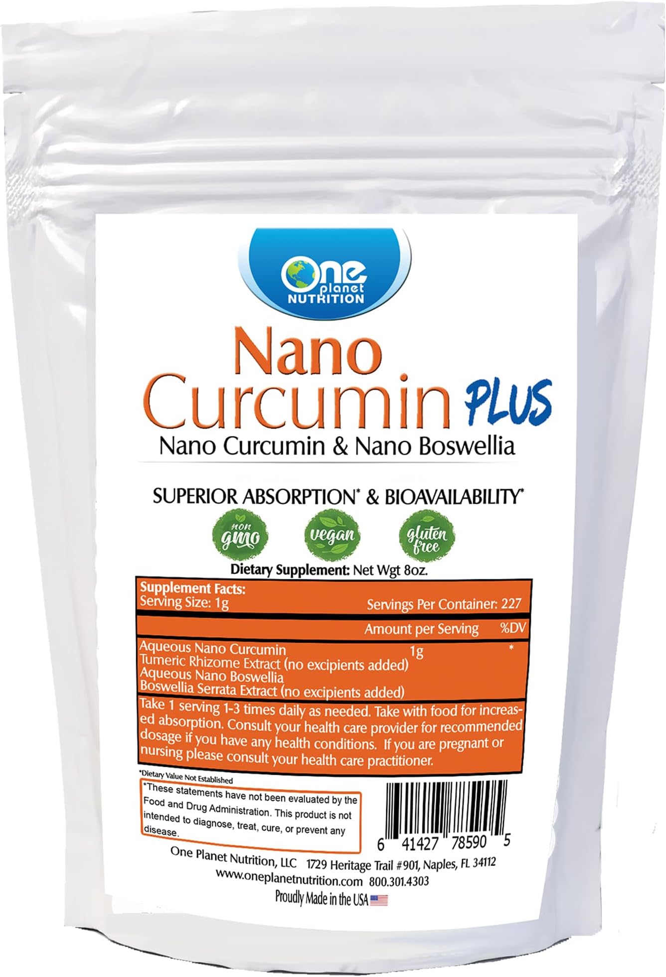 Amazon.com: One Planet Nutrition Nano Curcumin Plus Powder - Advanced ...