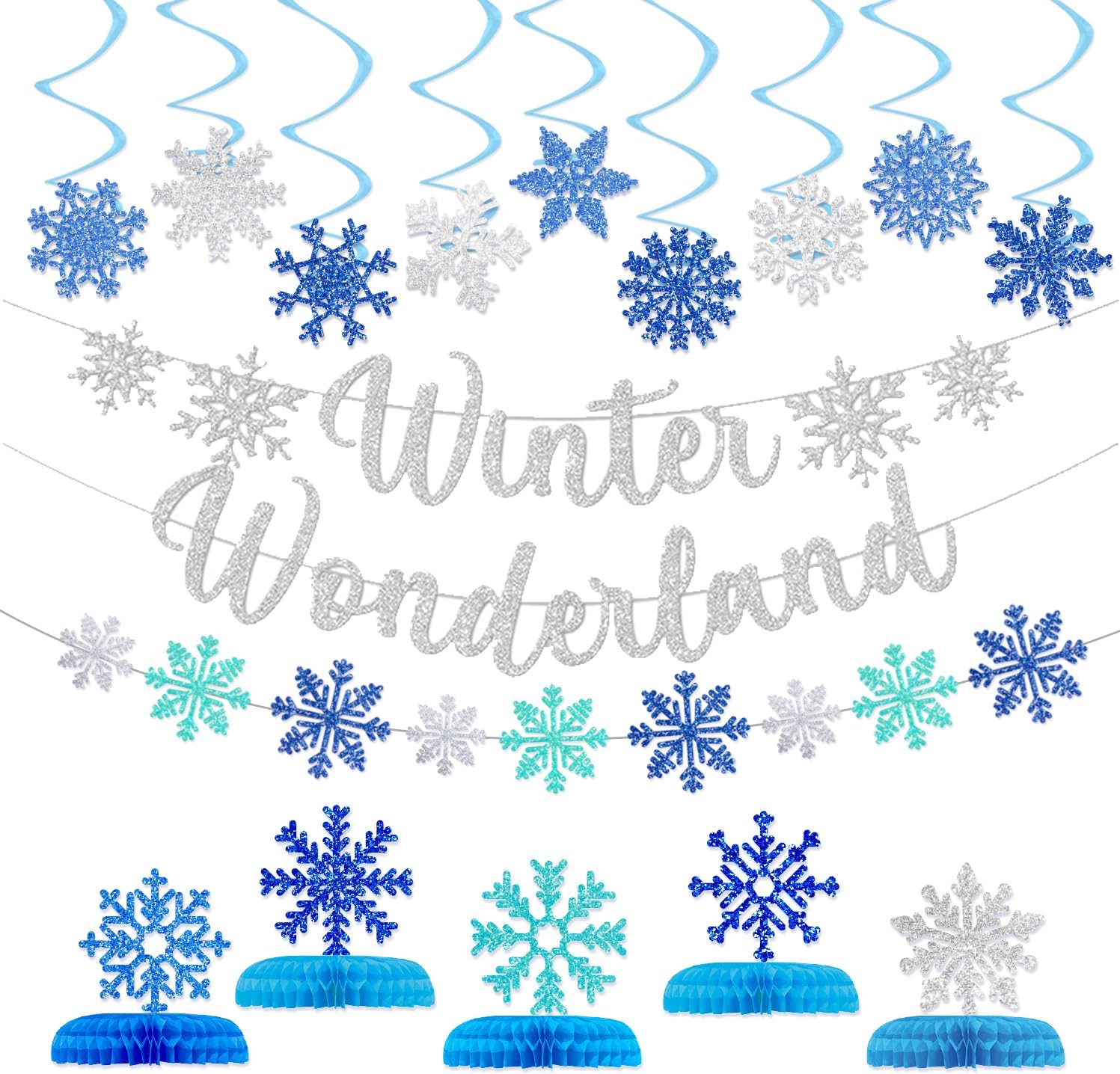 Amazon.com: Winter Wonderland Decorations, Winter Wonderland Party ...