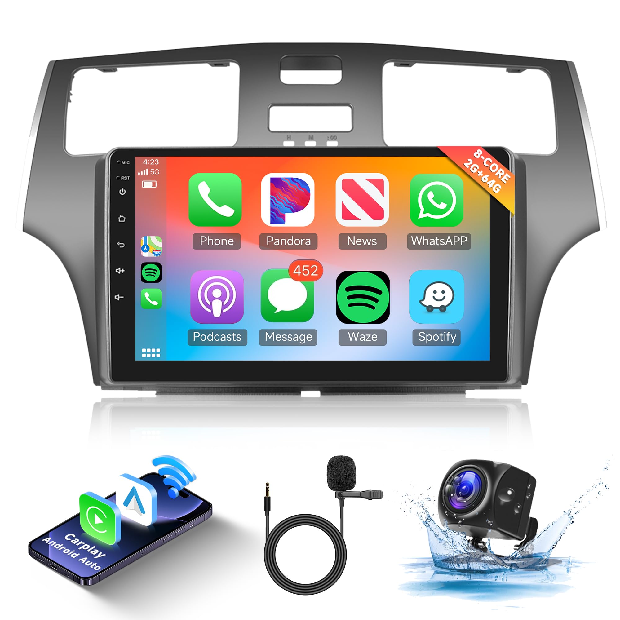 Amazon.com: Hodozzy 8 Core 2G 64G Android Car Stereo for Lexus ES250 ...
