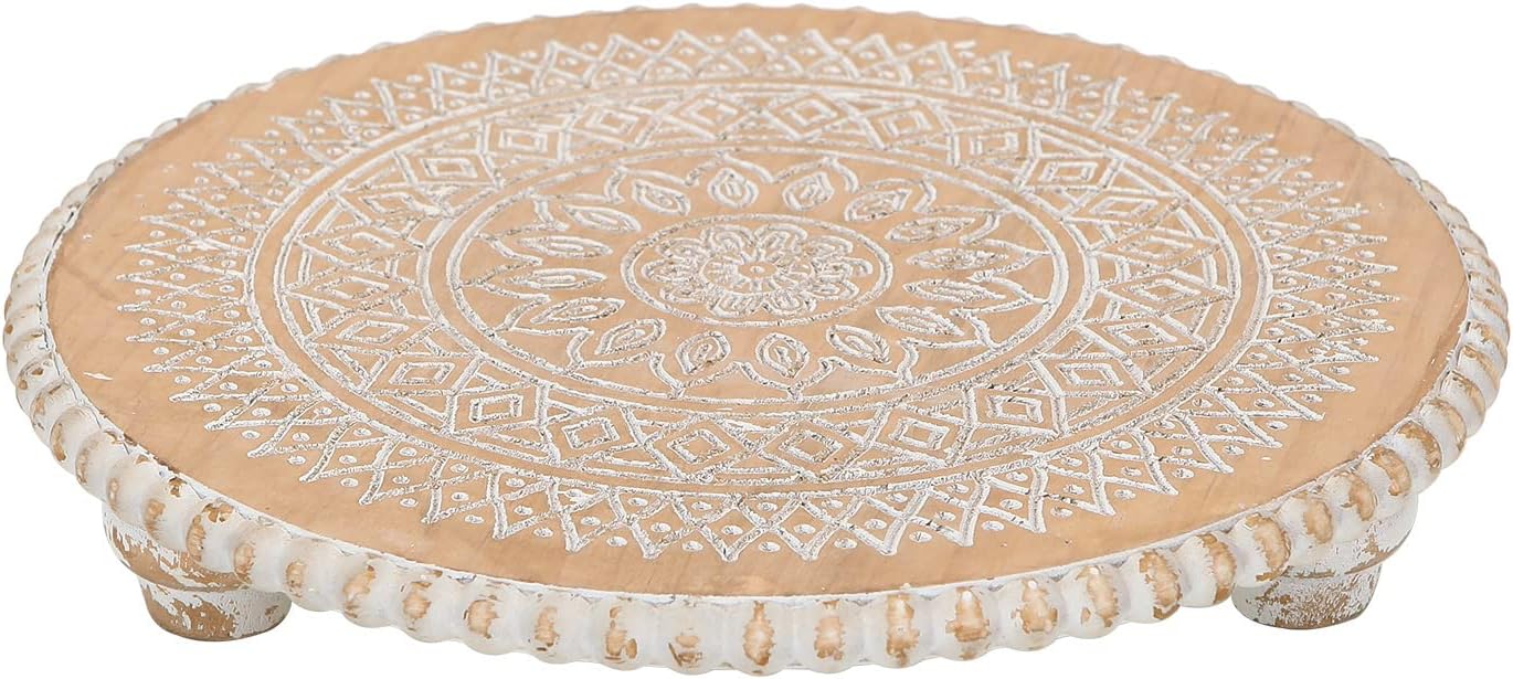 Amazon.com: dwellington Large Round Wood Risers for Display, 12 ...