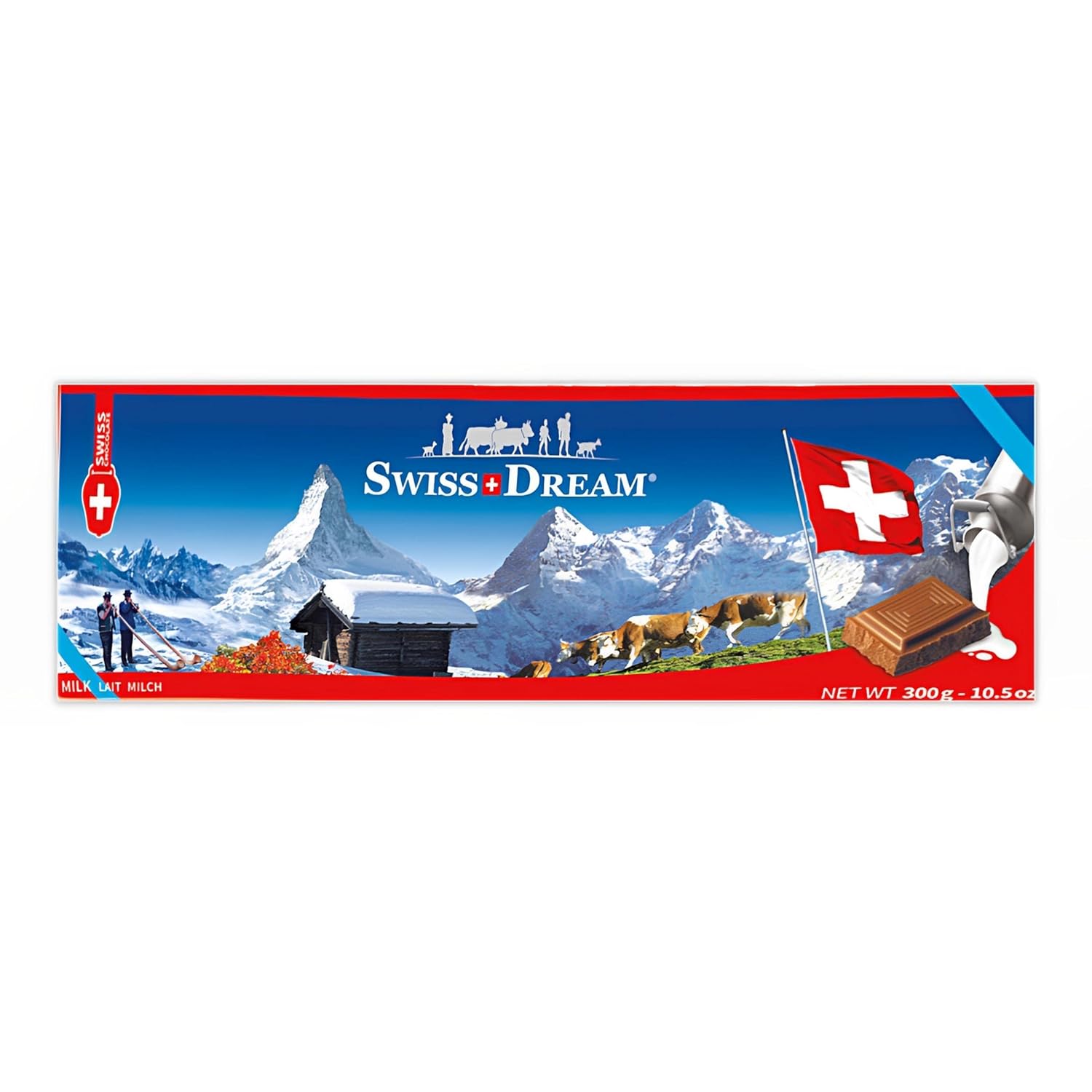 Amazon.com: Swiss Dream Chocolate Milk Bar - Premium Milky Chocolate ...