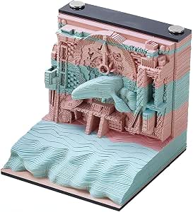 3D Memo Pad Art Sticky Notes, Science Fiction Earth Notepad 3D Paper ...