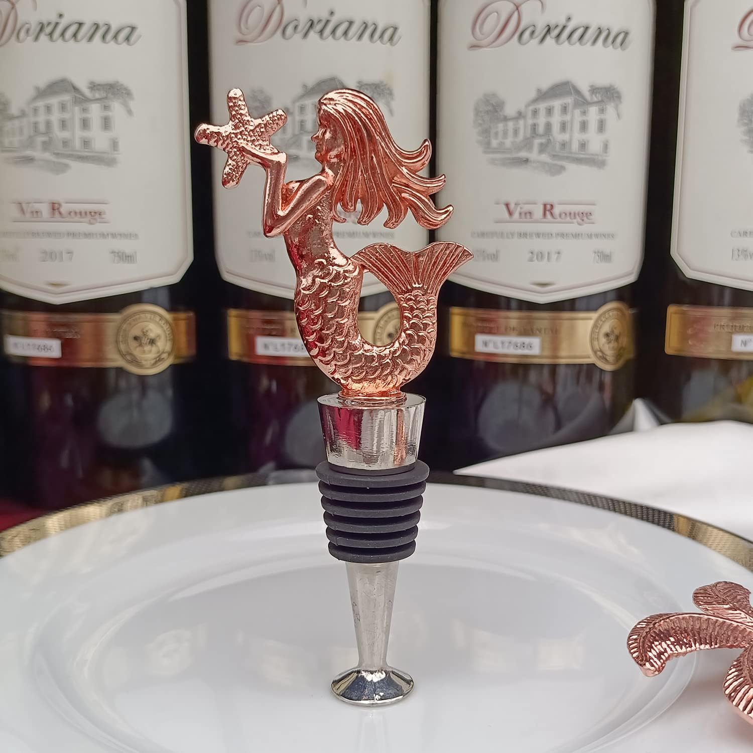 Amazon.com: LSArts Wine Bottle Stopper, Mermaid: Home & Kitchen