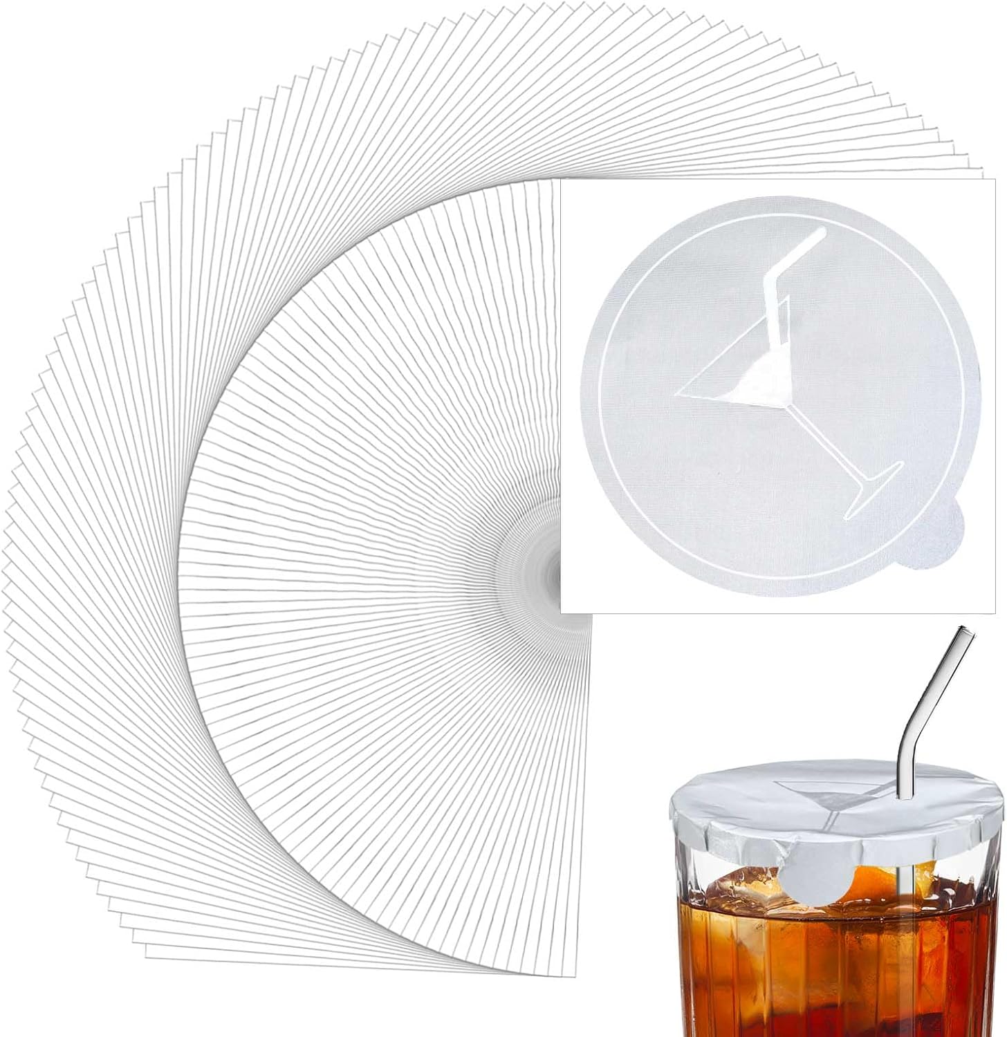 Amazon.com: Sekonow Drink Covers for Alcohol Protection, 3.9 In Cup ...