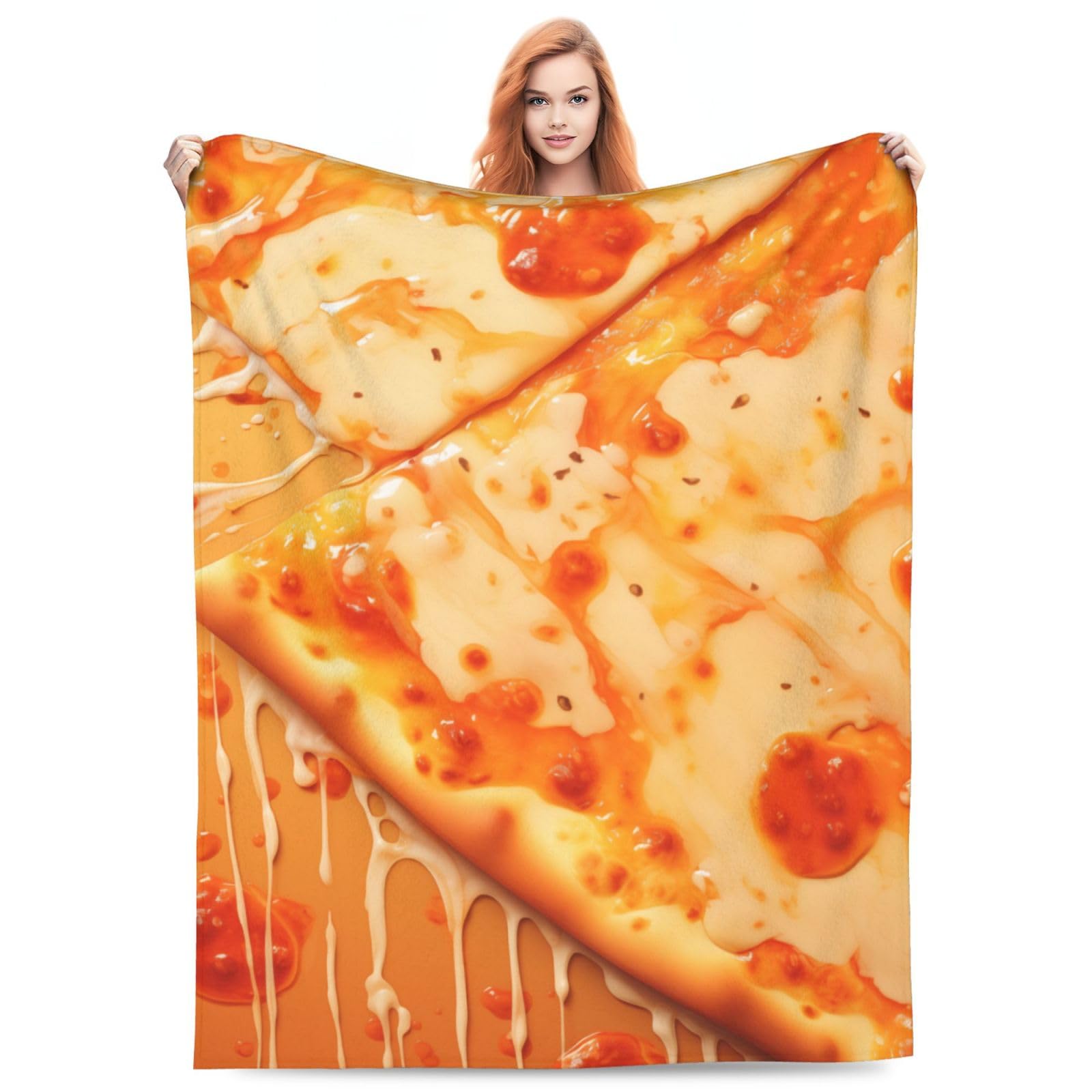 Amazon.com: Cheese Pizza Blanket Gifts for Kids Adult Soft Flannel ...