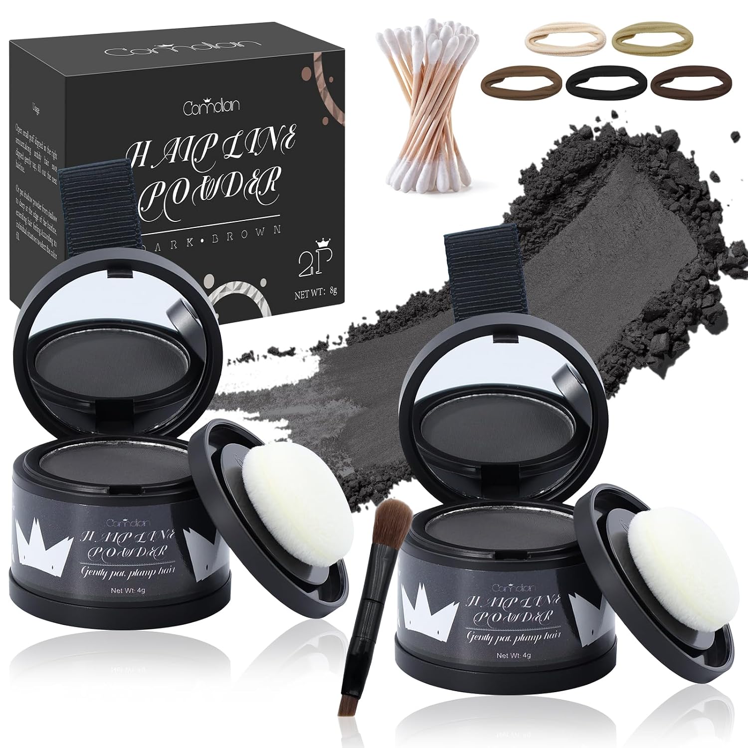 Amazon.com: 2 Pack Hairline Powder for Women and Men, Used to Root ...