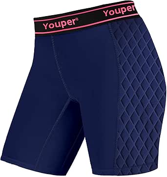Amazon.com: Youper Women's Classic Softball Sliding Shorts, Compression ...