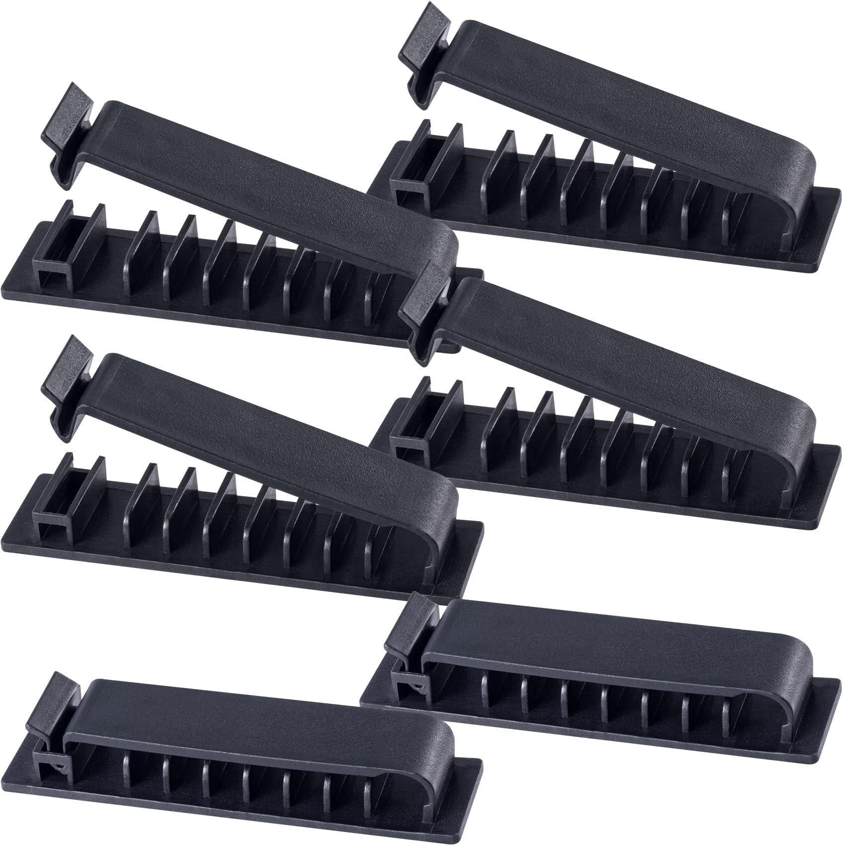 Amazon.com: OIIKI Cable Organizer Cord Management for Desk 6 Packs ...