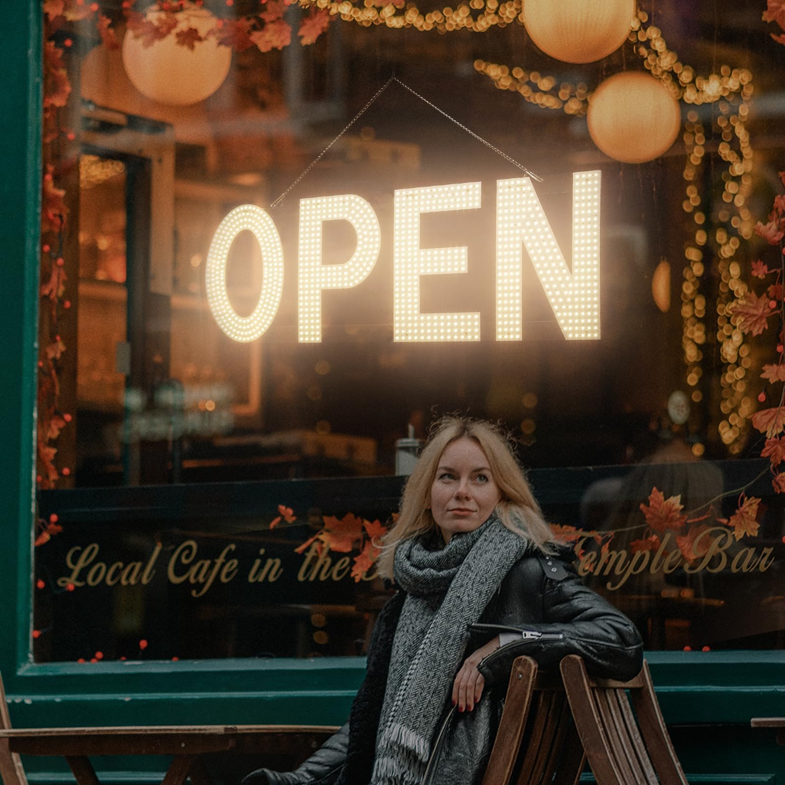 Amazon.com : lulixilul LED Open Sign for Business, 40"x14" Dimmable ...