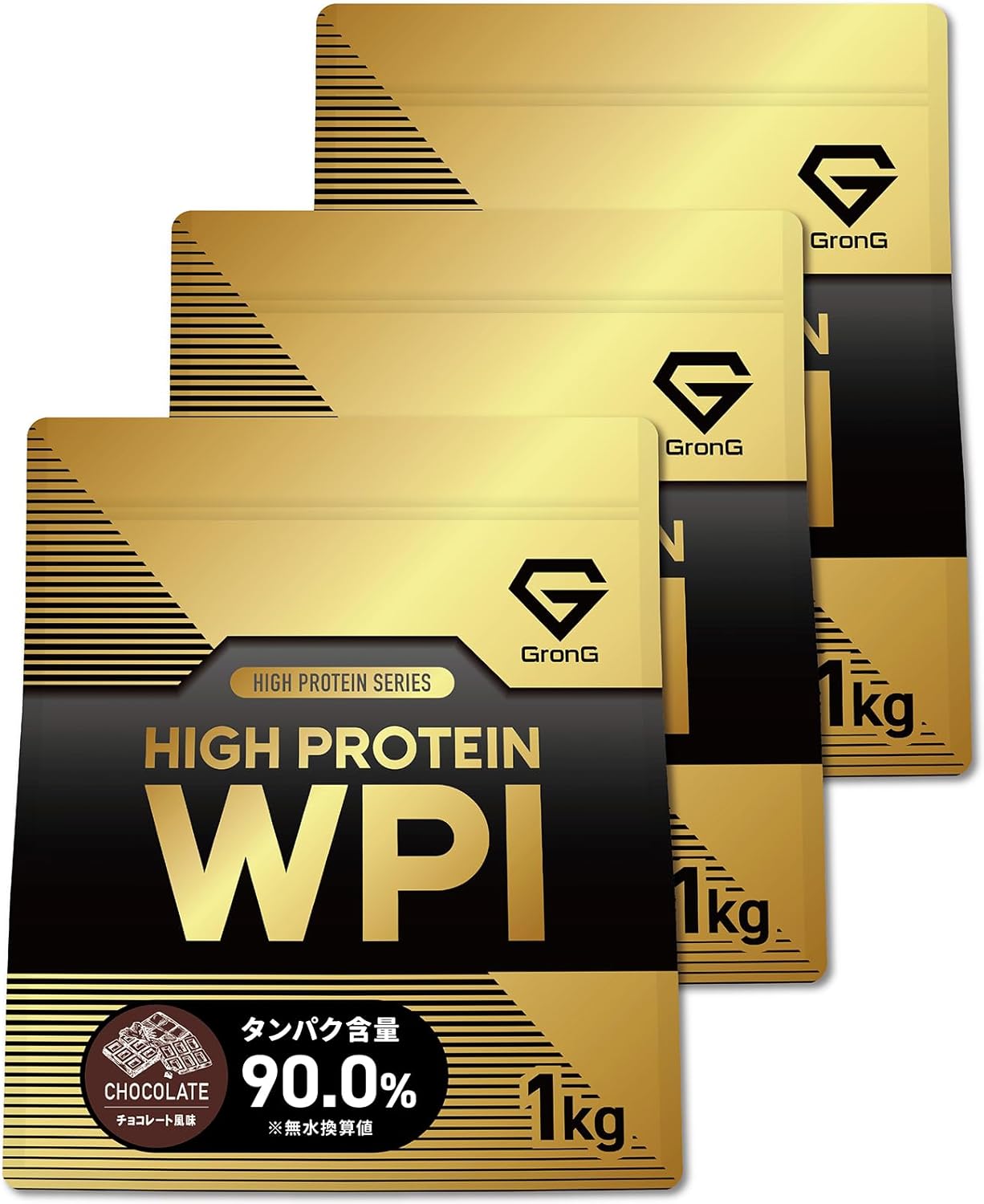 Amazon | グロング プロテイン WPI ホエイプロテイン アイソレート 3kg ハイプロテイン チョコレート風味 GronG | GronG(グロング) | ホエイプロテイン