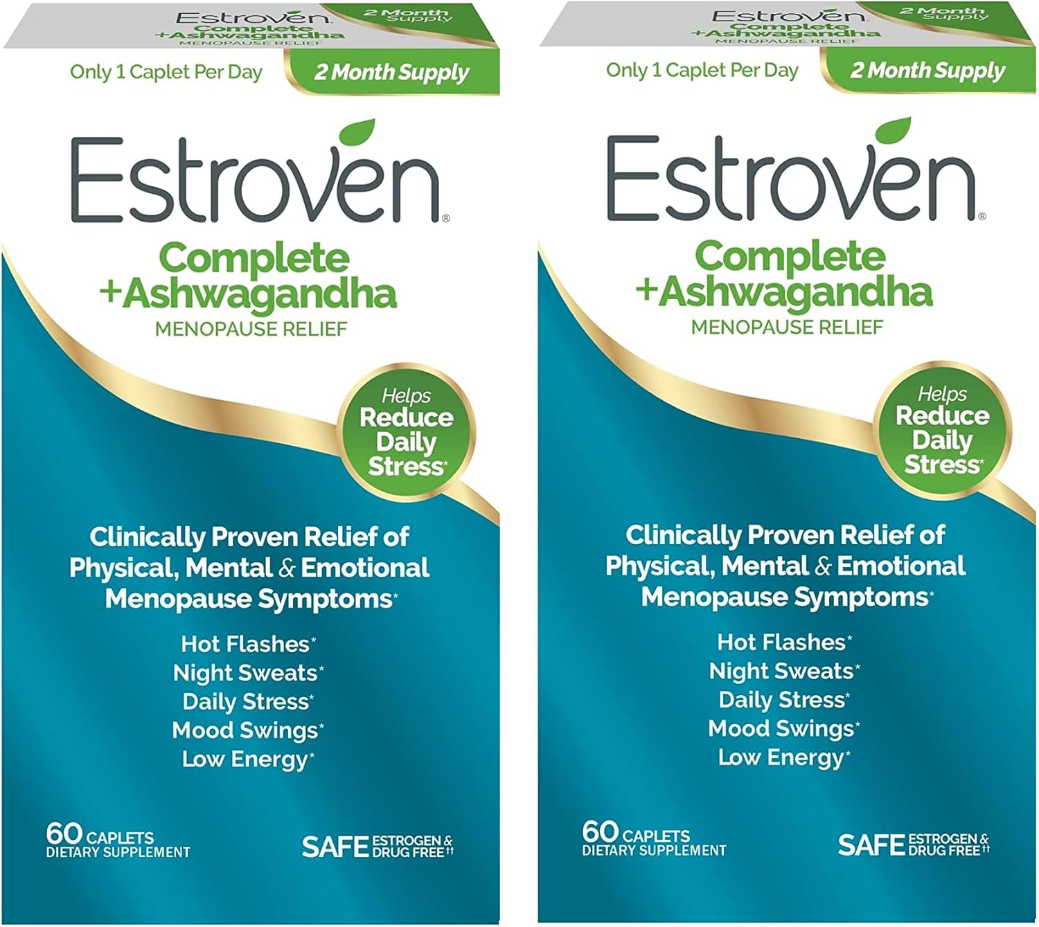 Amazon.com: Estroven Complete + Ashwagandha Multi-Symptom Menopause ...