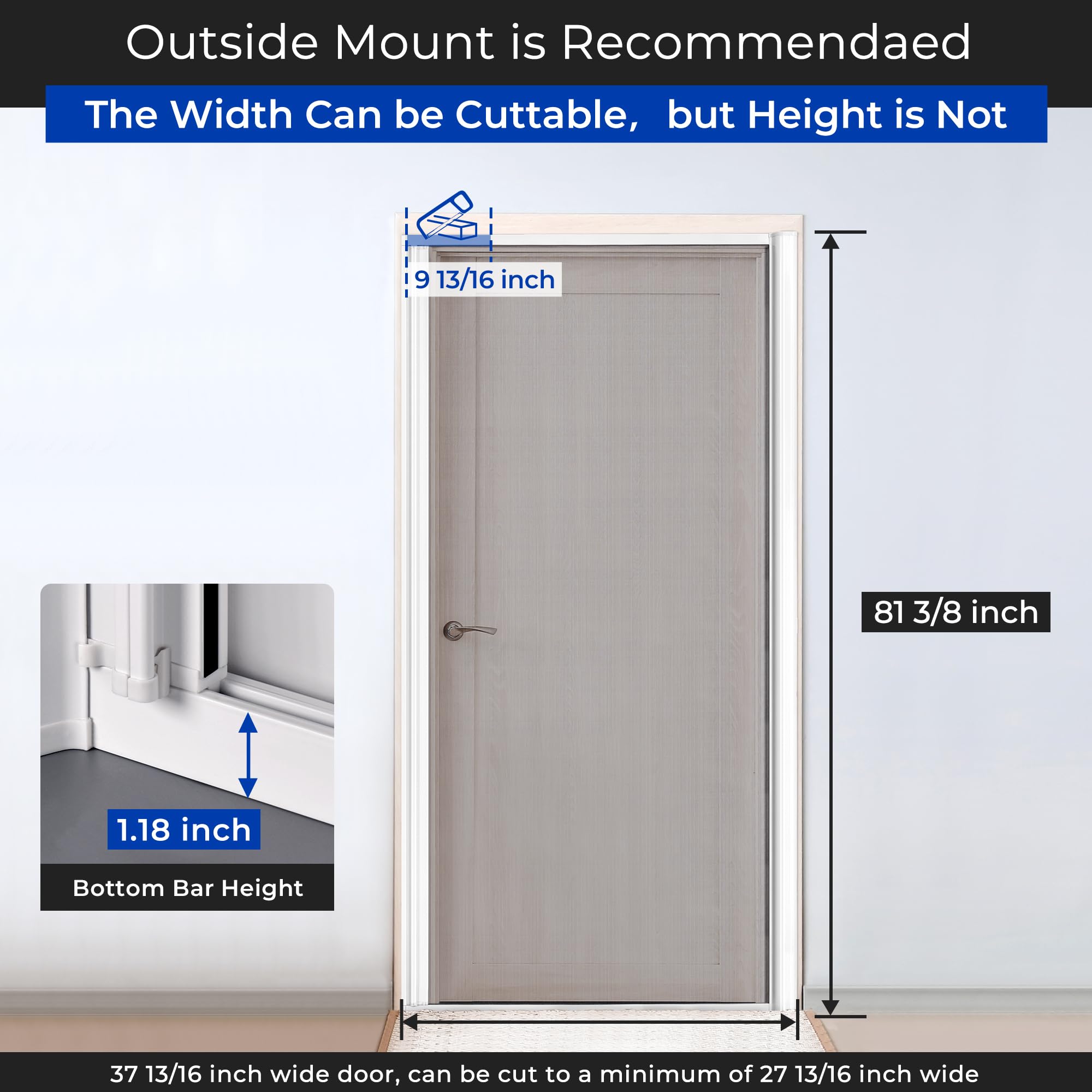 Retractable Door Screen for Single Door, Free Stop Sliding Patio Doors ...