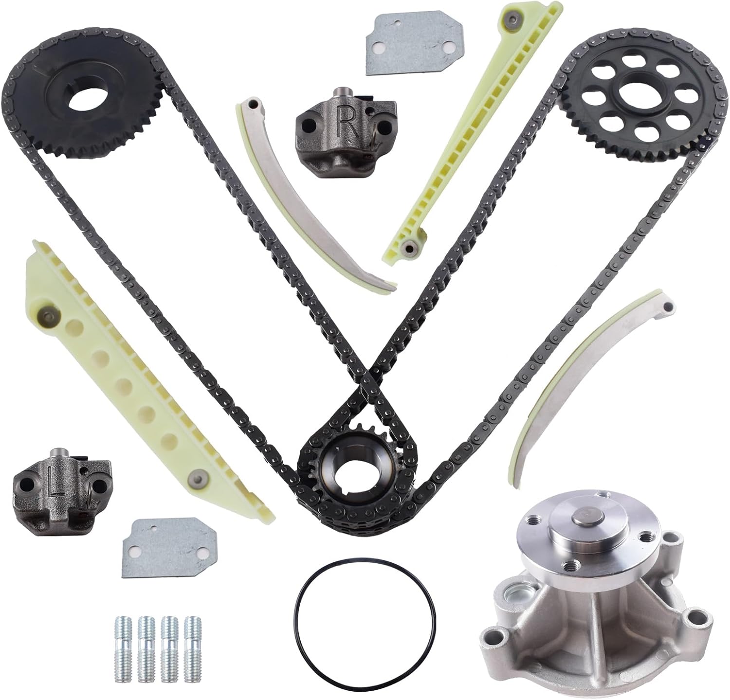Amazon.com: SUSUCAR Engine Timing Chain Kit With Chain Guide Tensioner ...