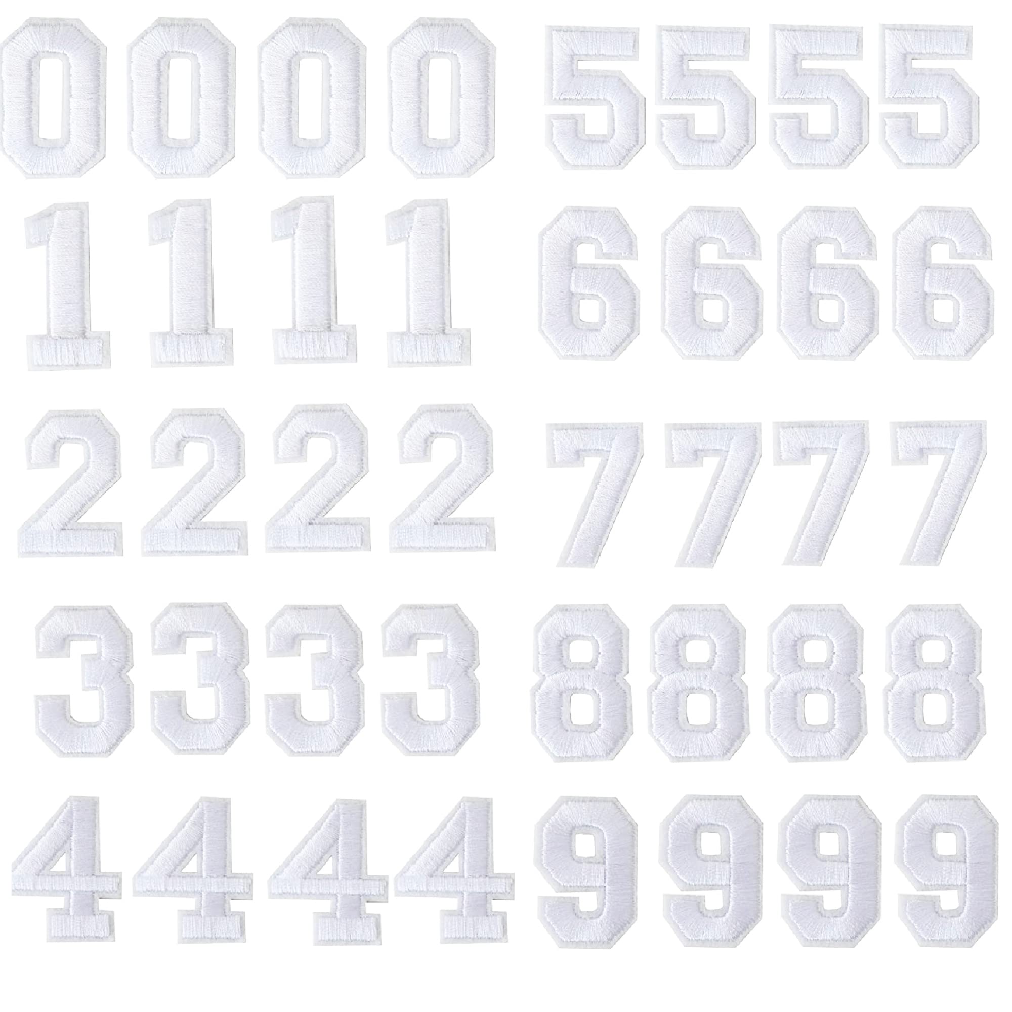 Amazon.com: AXEN 40pcs Numbers Patches, Numbers 0 to 9 Patches, Iron on ...