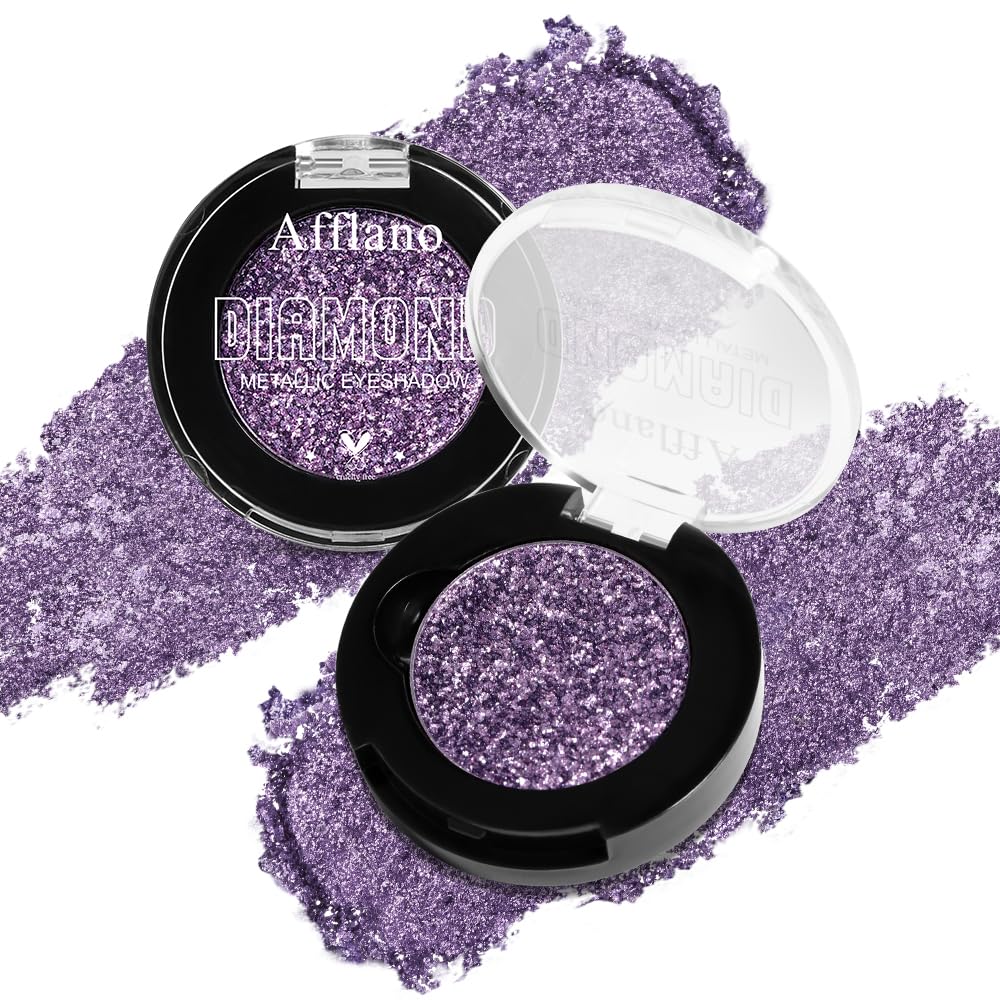 Amazon.com : Purple Glitter Eyeshadow, Bright Lavender Dark Diamond ...