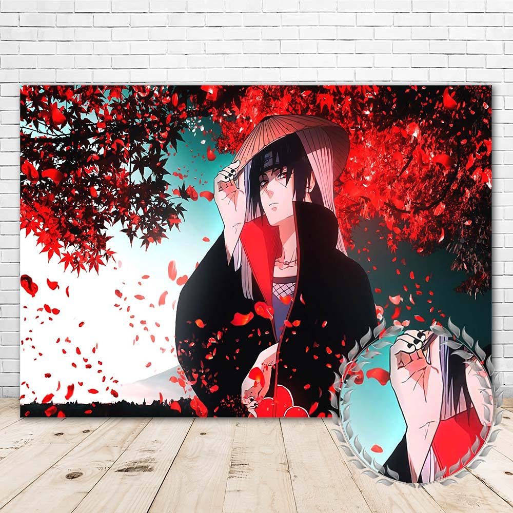 Itachi Uchiha Birthday Decorations Backdrop 7x5 Vinyl Background Itachi ...