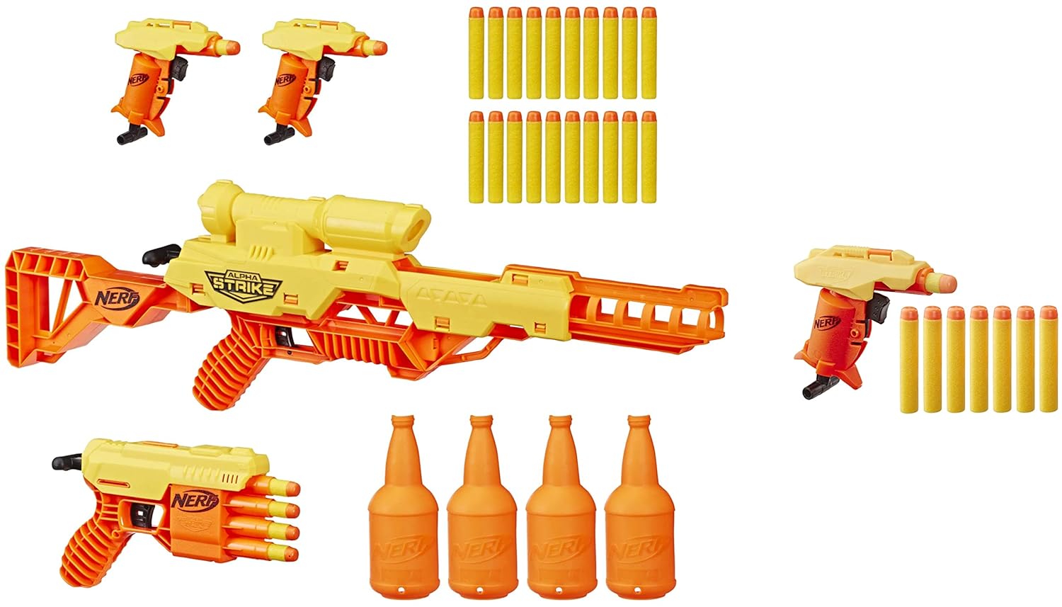 Nerf Alpha Strike Battalion Set&Nerf Stinger Sd-1 Alpha Strike Toy Blaster,Multicolor : Amazon ...