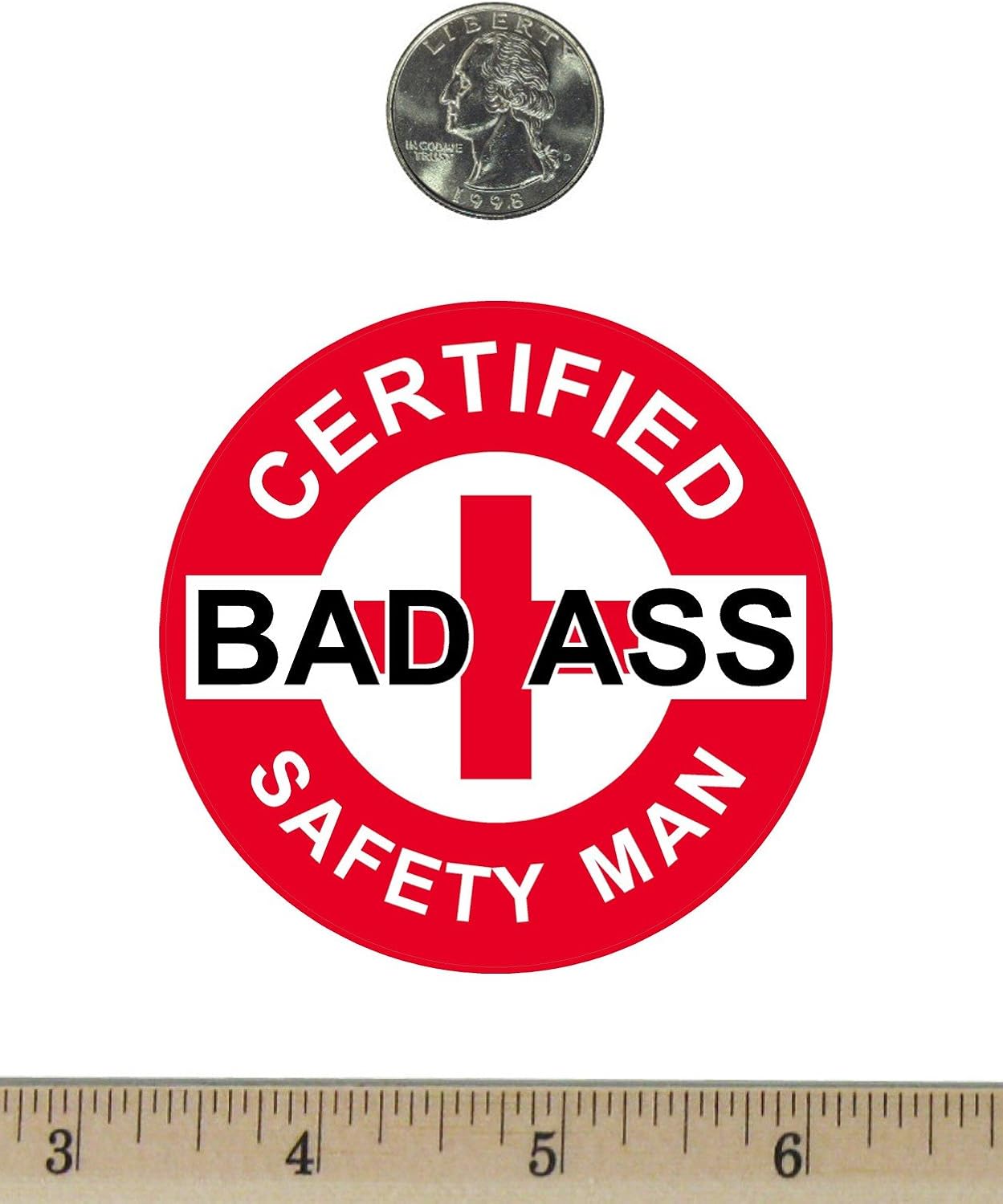 Amazon.com: 2 ¾ “ Round Refrigerator Fridge Magnet Certified Bad Ass ...