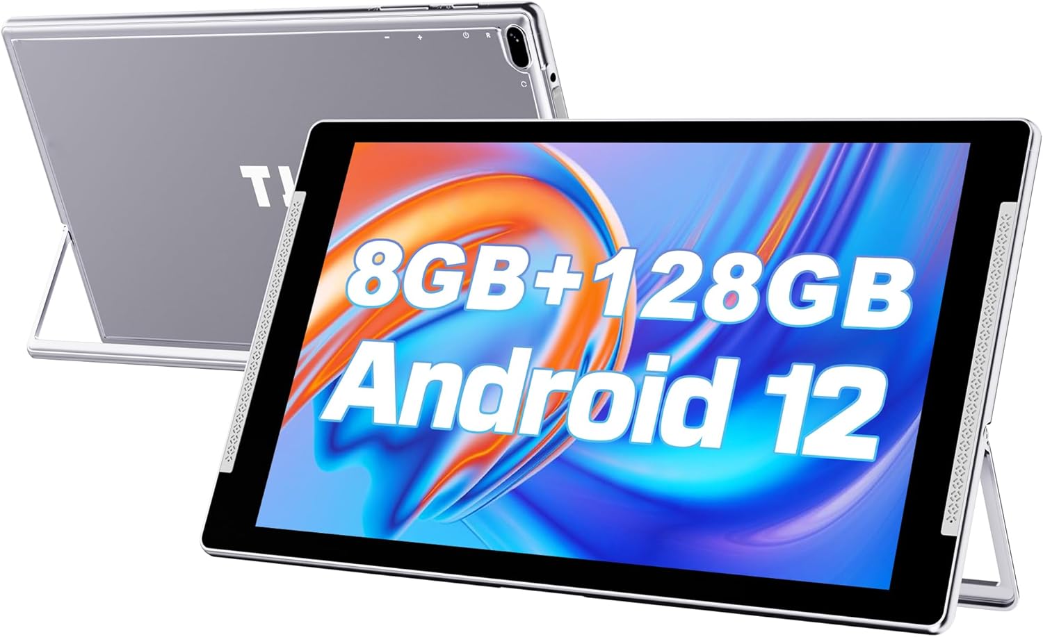 TJD Tablet Android 12, tabletas de 10.1 pulgadas con soporte, 8 GB de ...