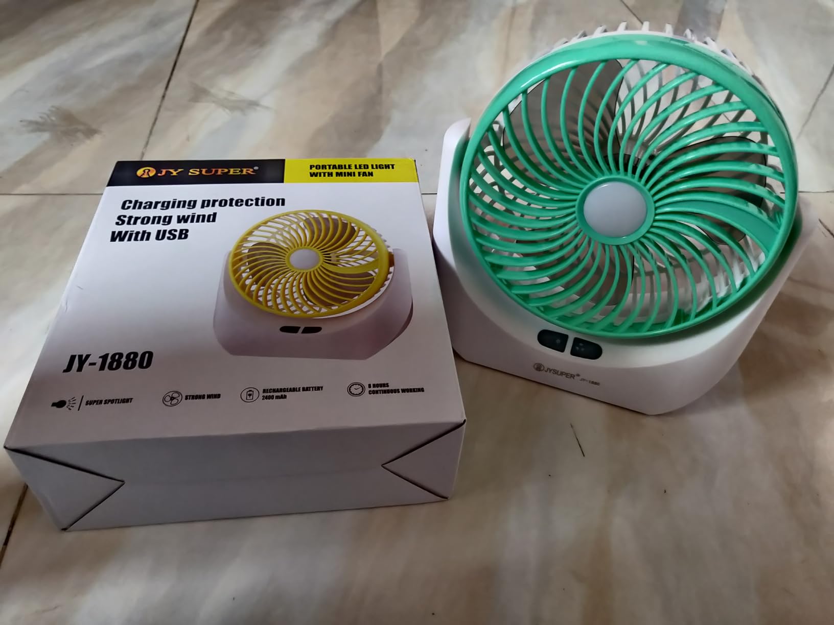Buy REXERA Mini Fan 110mm | USB Charging Fan | Light Function ...