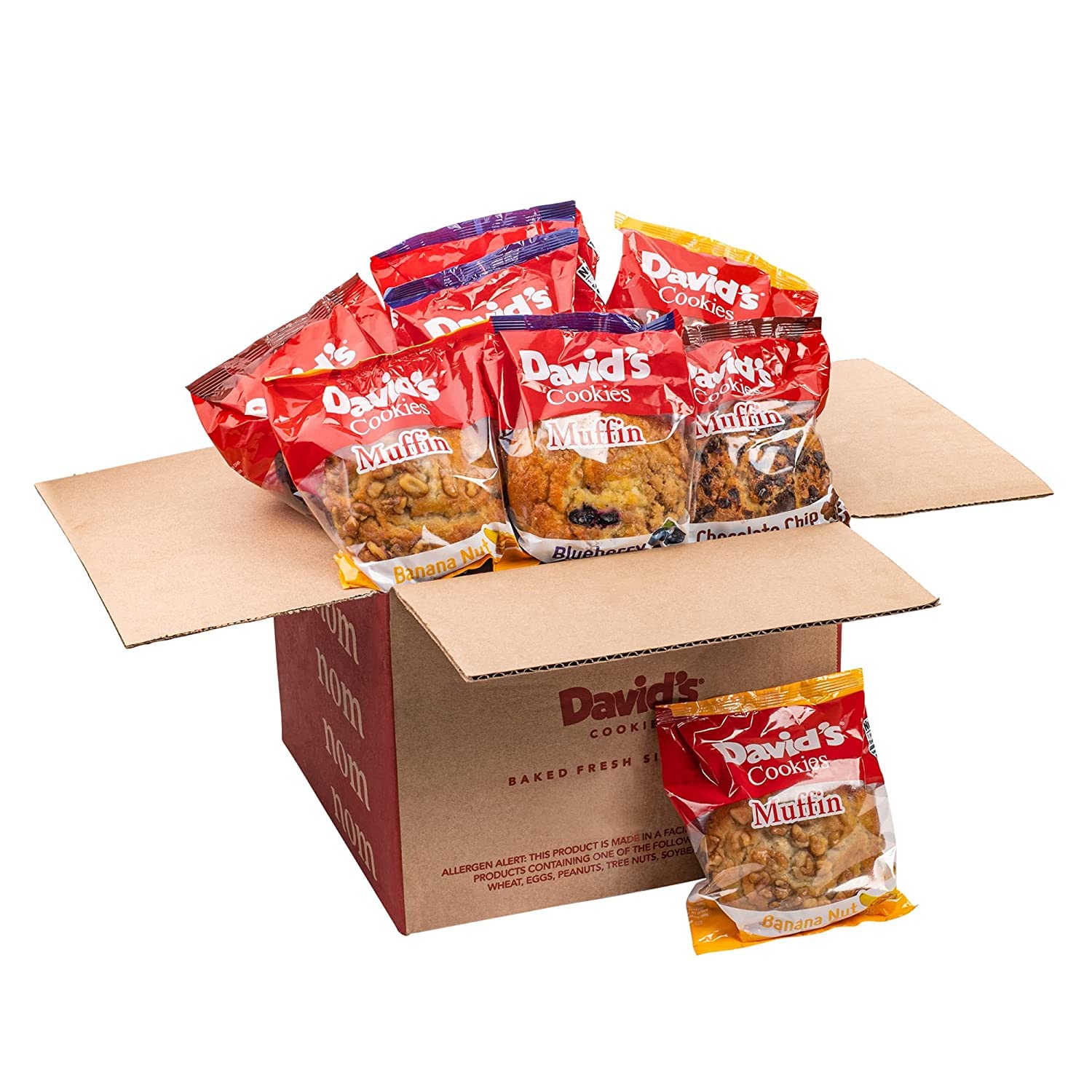 Amazon.com : DAVID'S COOKIES Assorted Flavor Muffins | Includes ...
