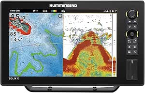 Humminbird SOLIX 12, 12.1" CHIRP GPS Combo, Cross Touch Interface ...