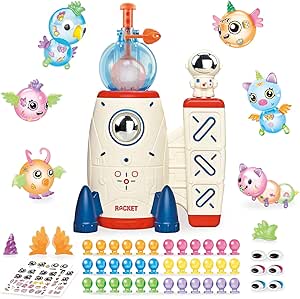 Amazon.com: nicknack 195pcs Space Rocket DIY Balloons with Pump, DIY ...