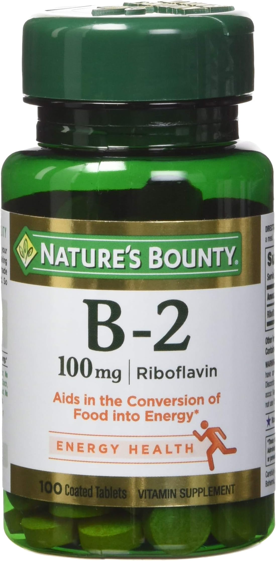 Amazon.com: Nature's Bounty Vitamin B-2 100 mg, 100 Tablets (Pack of 6 ...
