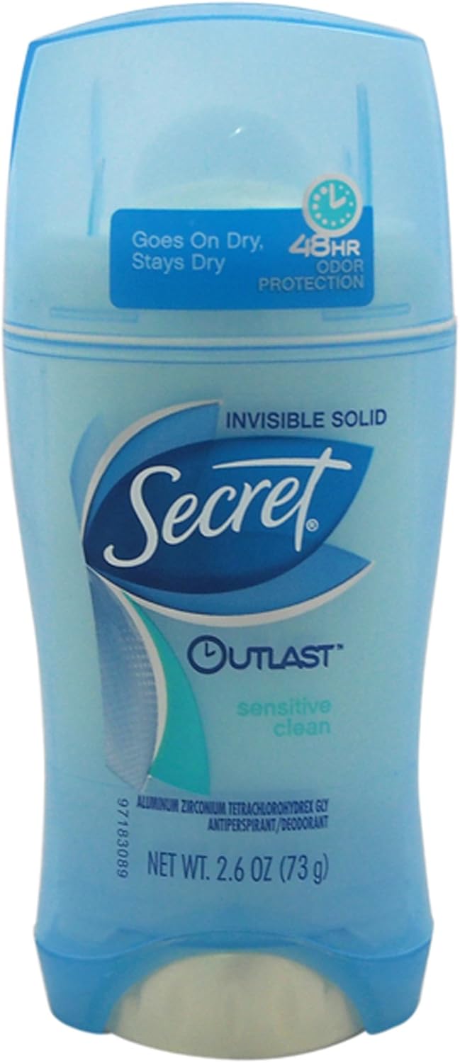 Secret Invisible Solid Antiperspirant & Deodorant - Sensitive Clean 75 ...