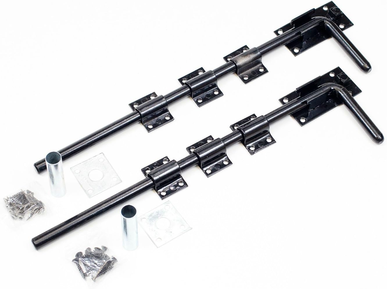 1st Fix South Pair Of Galvanized 600mm (24") Garage Door/Drop Bolts ...